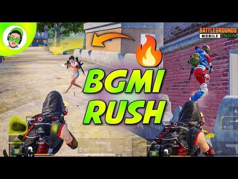 BGMI RUSH Gameplay/solo vs squad Battleground Mobile India Gameplay#9 ...