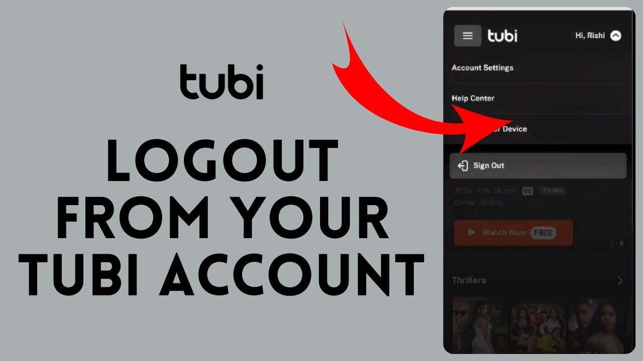 How to Logout from Your Tubi Account 2024 | Sign Out Tubi Account - YouTube