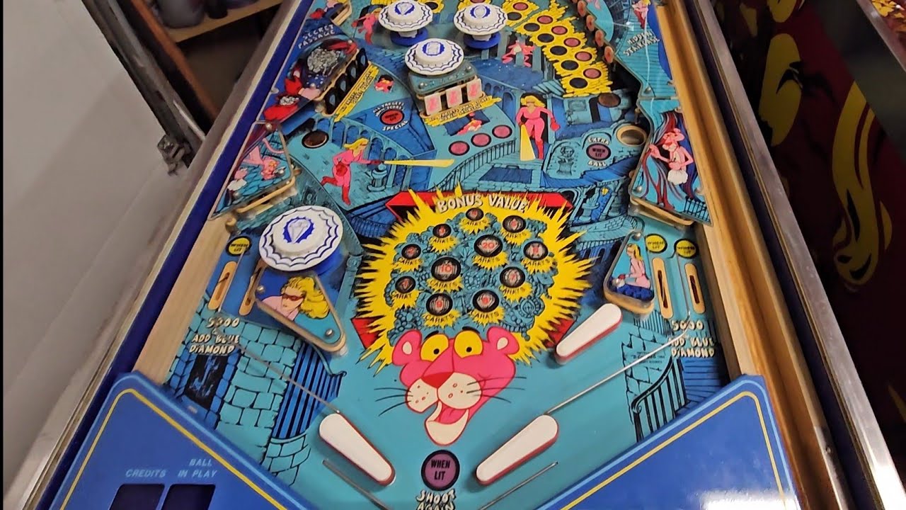 Pink Panther Pinball Machine by Gottlieb - YouTube