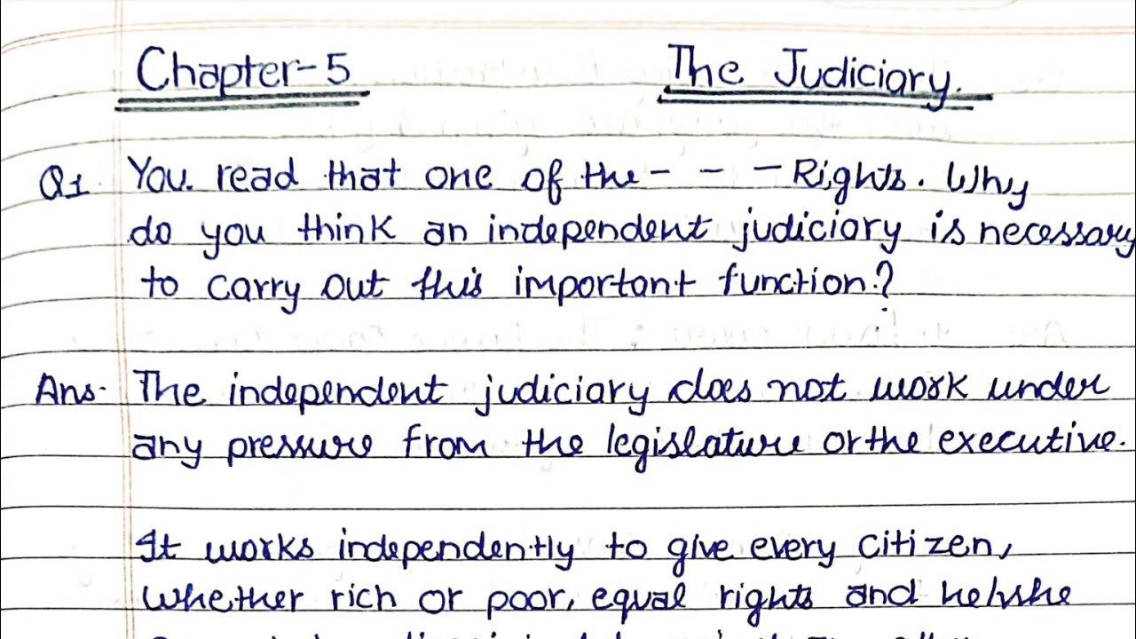 Class 8th Civics Chapter 5 Judiciary Question Answer Ncert Solutions class-8th-civics-chapter-5-judiciary-question-answer-ncert-solutions