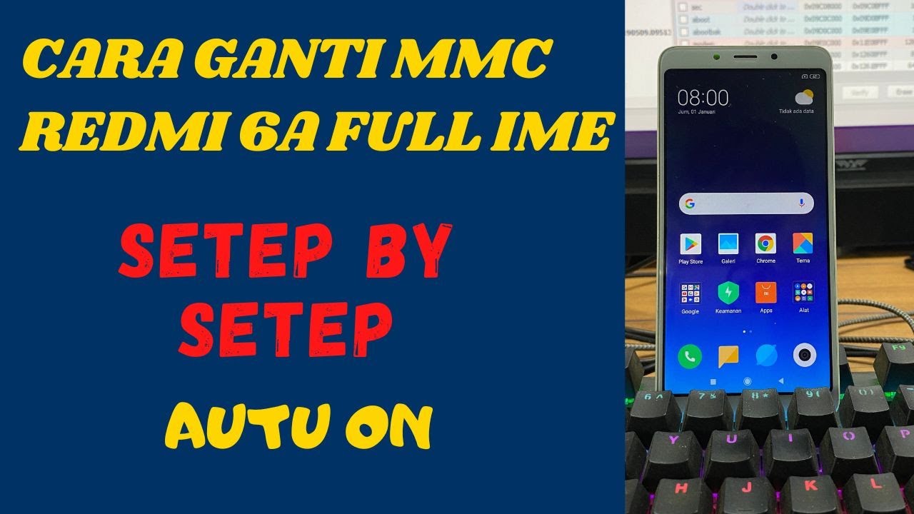 CARA GANTI EMMC REDMI 6A PLUS IME - YouTube