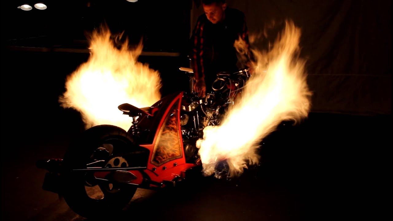 Flame Throwing Motorcycle - YouTube