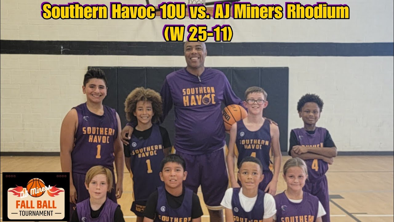 Southern Havoc 10U vs. AJ Miners Rhodium (W 25-11) (1-1) Fall Ball ...