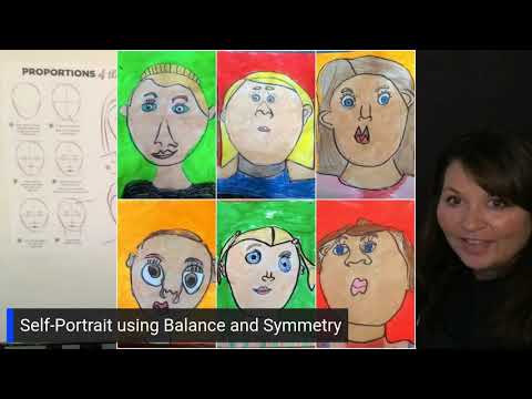 Self-Portrait Drawing with Balance and Symmetry Tutorial - YouTube