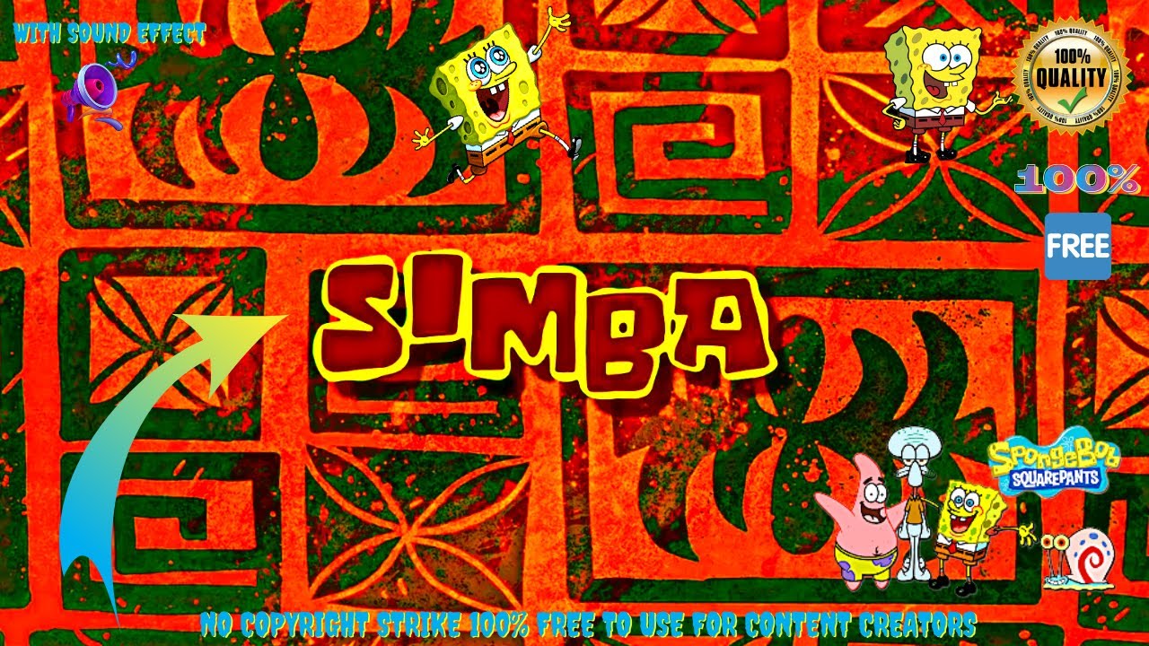 Simba - Spongebob Time Cards🔥Sound Effect🔊👍🏻No Copyright Strike 100% ...