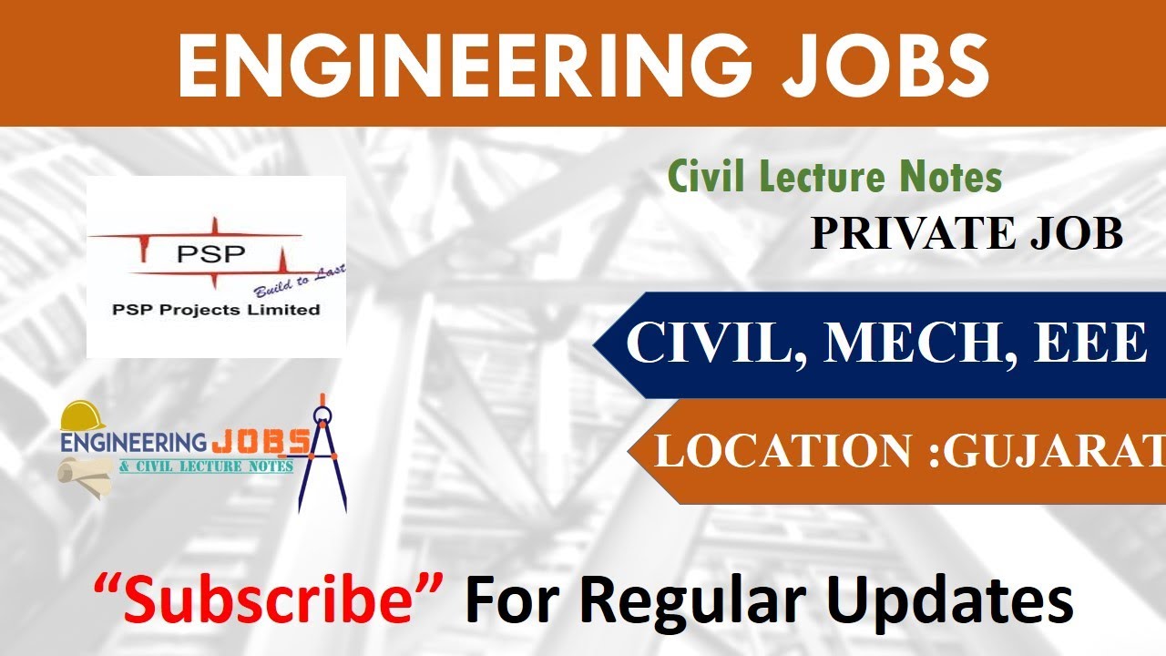 CIVIL, EEE, MECH Engineering Vacancies in Gujarat | MEP , QS ...