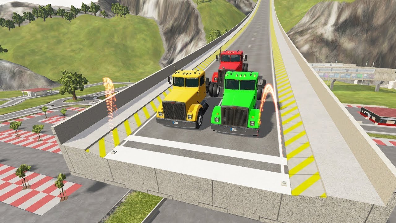 Cars Jumping with Giant Ramp #434 - YouTube