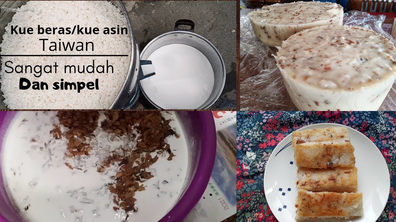 Ngintip orang Taiwan membuat kue beras vegetarian - YouTube