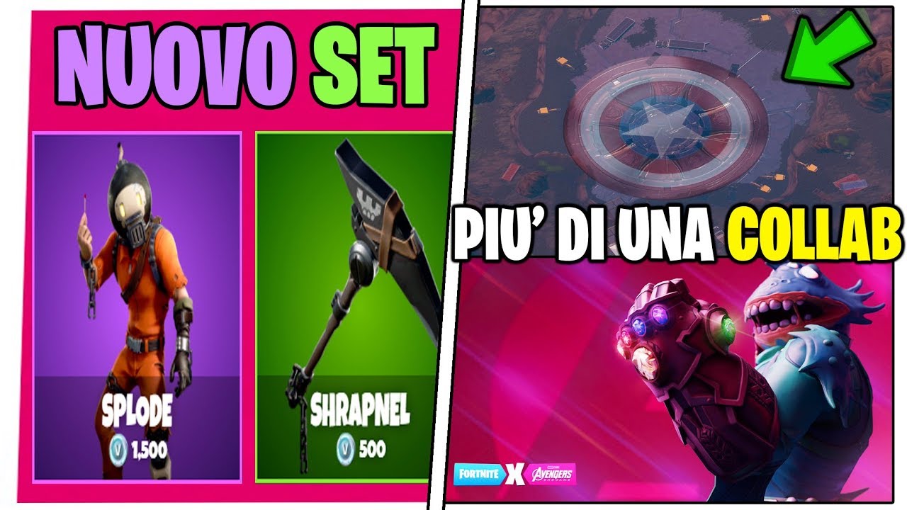 SECONDO TEASER AVENGERS FORTNITE SHOP 24 APRILE SKIN SPLODE - YouTube