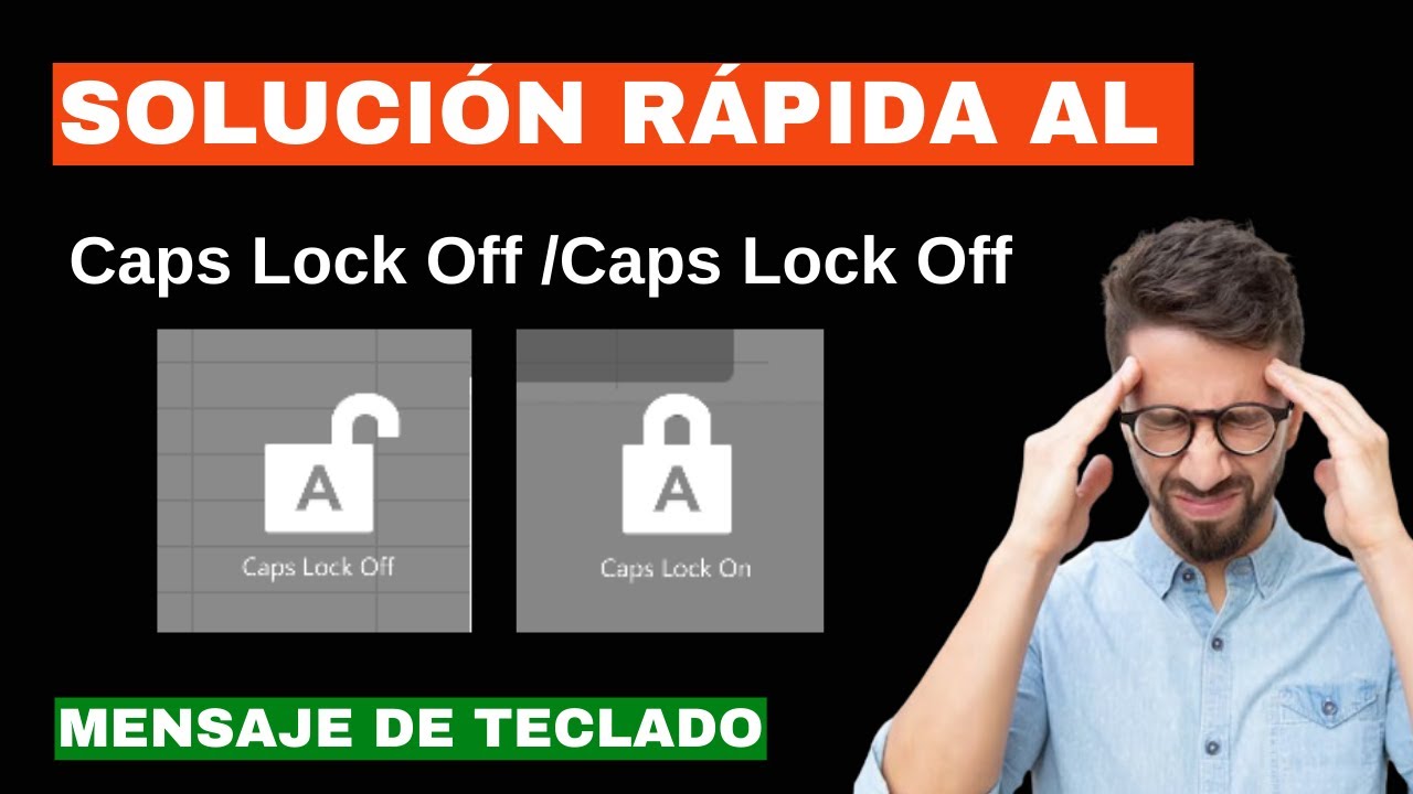 Solución RÁPIDA al mensaje de teclado HP Caps Lock On /Caps Lock Off ...