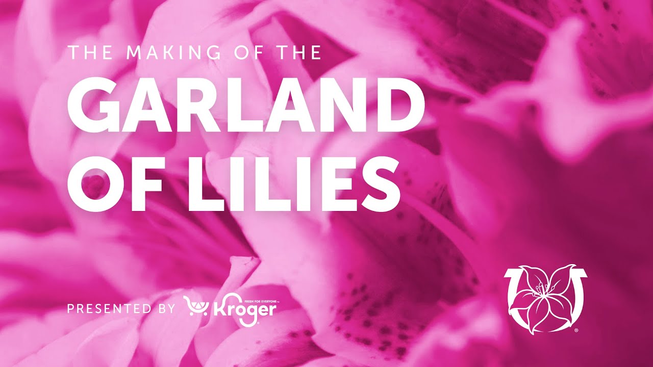 Making the Kentucky Oaks Garland of Lilies with Kroger - YouTube