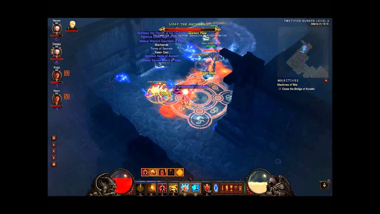 Diablo 3 Patch 1.07 Reflective Shield HQ + Rare/Champion Elites - YouTube