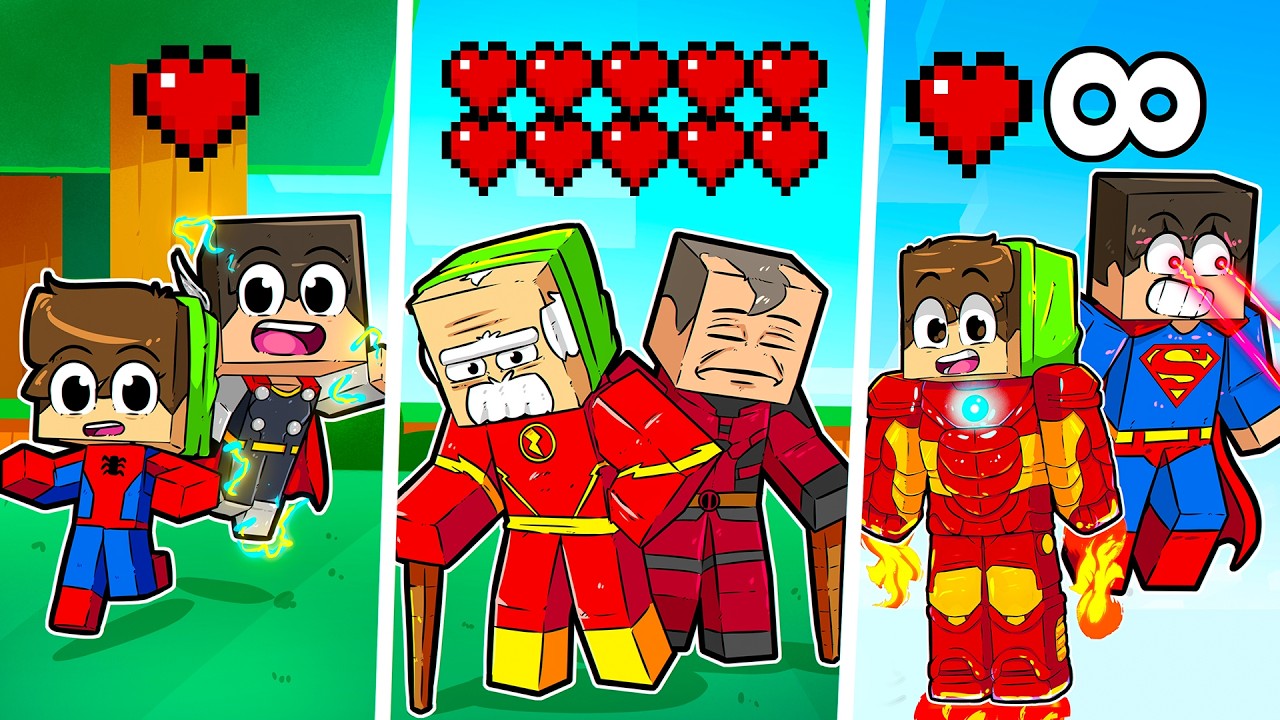 Quel SUPER-HÉROS est IMMORTEL dans Minecraft ? - YouTube