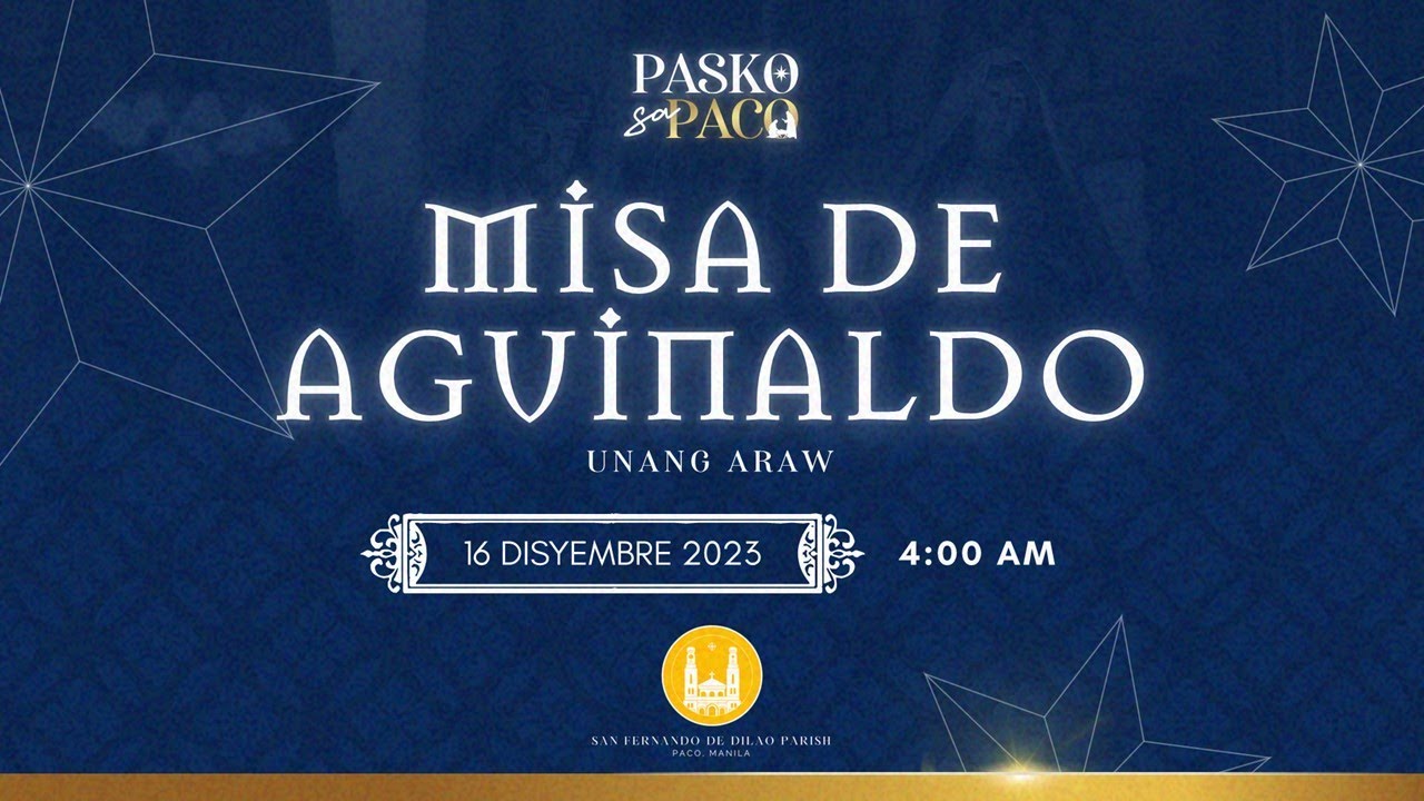 December 16, 2023 | 4:00 AM | LIVE NOW | Unang Araw ng Misa de ...