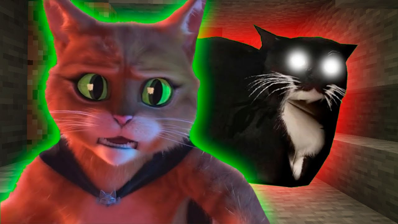Puss in Boots and Maxwell Cat in minecraft scary - YouTube
