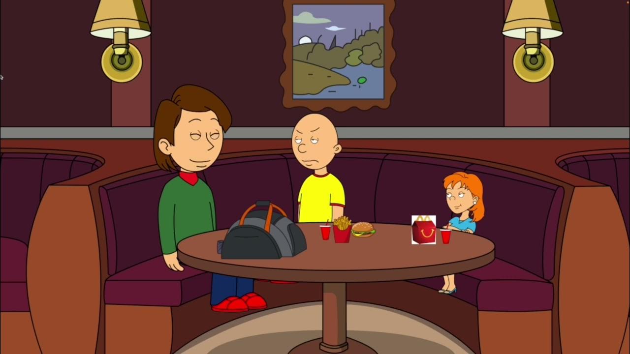Caillou Misbehaves At McDonald’s and Gets Grounded - YouTube