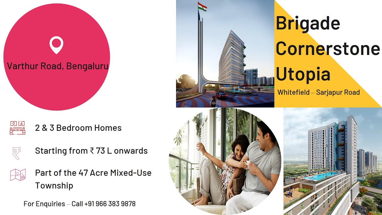 Brigade Cornerstone Utopia - Walk-through of 3 BHK | Whitefield-Sarjapur Road Contact 966383878 ...