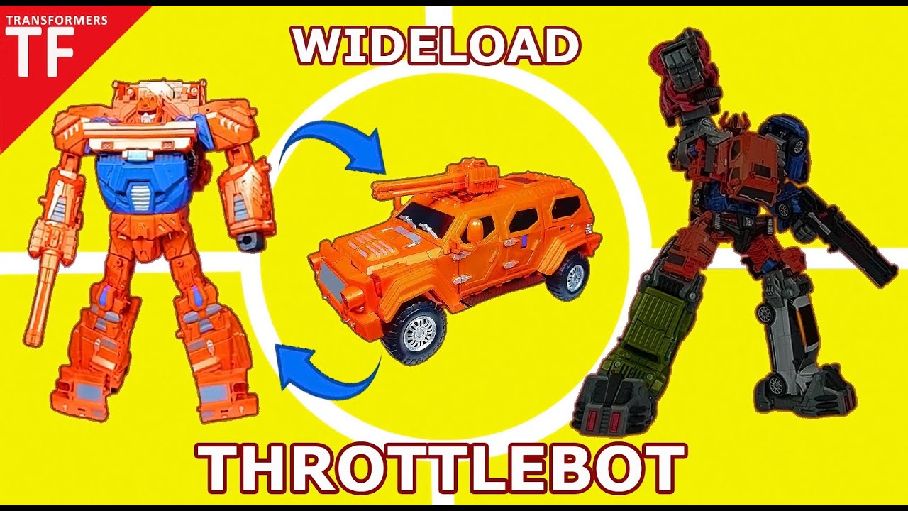 How to Transform Wideload Throttlebot Weijiang ⚡️ Autobots Transformers ...