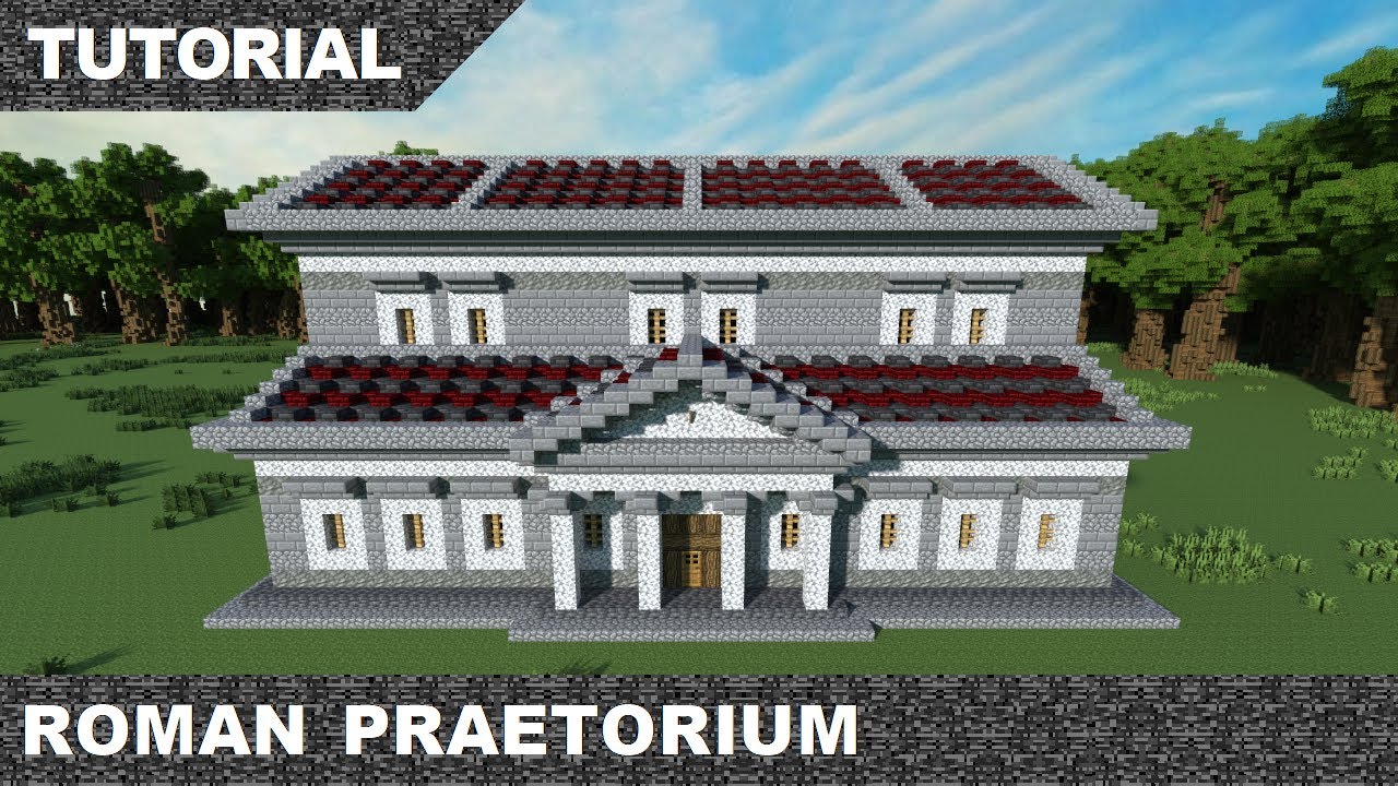 Minecraft Roman Fort Praetorium Tutorial & Download - YouTube