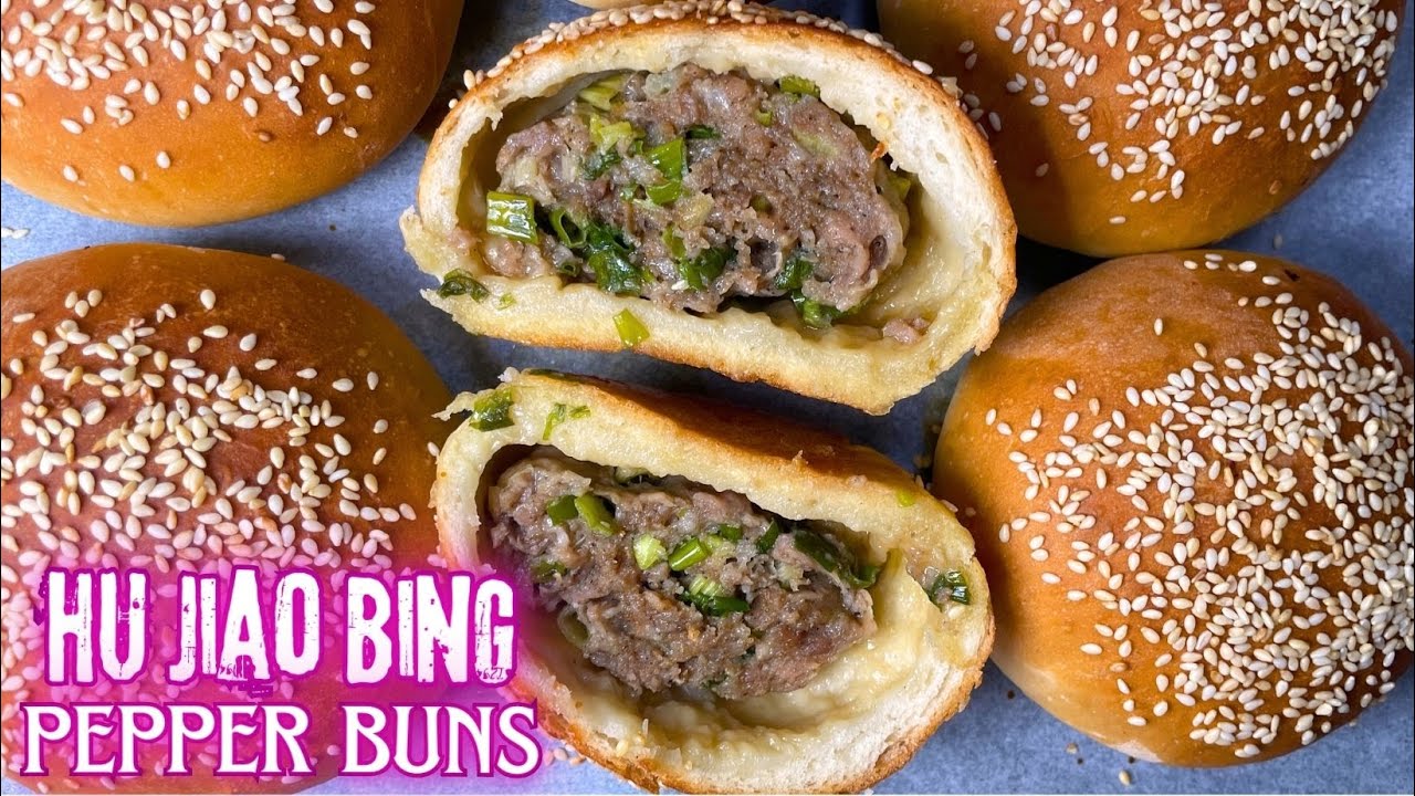 Homemade Taiwanese Pepper Buns (Hujiaobing) | Oven-Baked Delight 傳統小吃食譜 ...