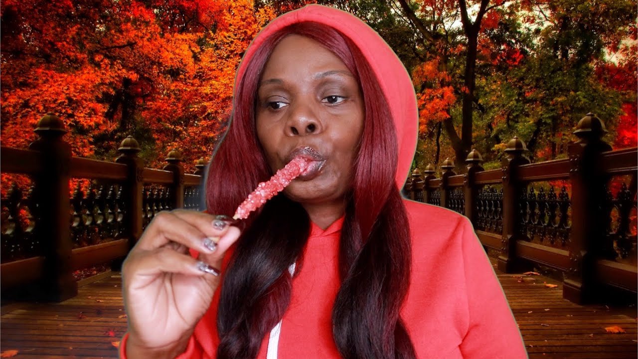 CHERRY CRYSTAL ROCK CANDY ASMR EATING SOUNDS - YouTube