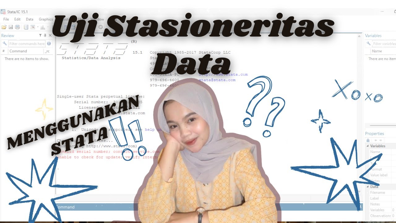 UJI STASIONERITAS DATA MENGGUNAKAN STATA!! - YouTube