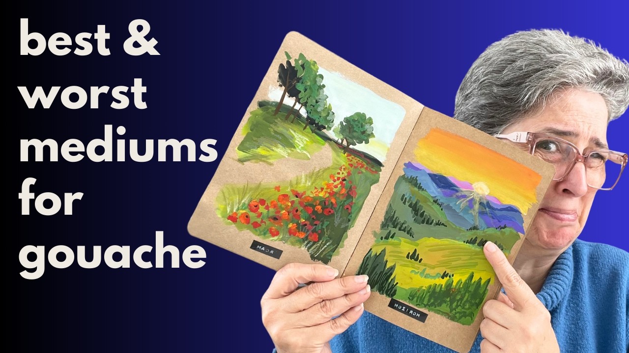 Best & Worst Mediums to Use with Gouache - YouTube