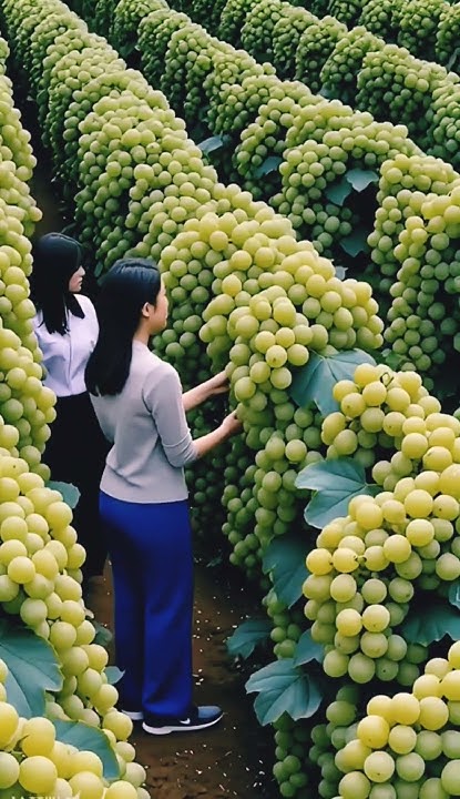 Amazing Grapes harvesting #farming #usafarming - YouTube