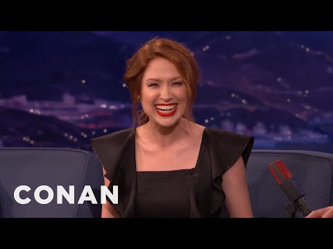 Ellie Kemper Took Up Smoking To Seem Cool | CONAN on TBS