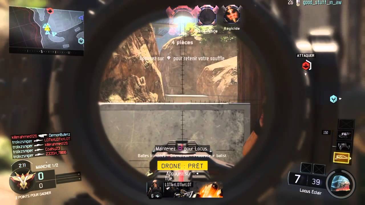 Quad 4 feed one shot bo3 LOCUS - YouTube