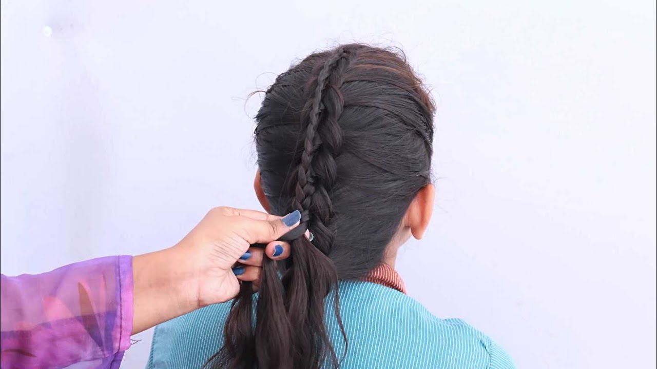 Easy Long Ponytail Hairstyle For Festival | Beautiful Hairstyle For ...