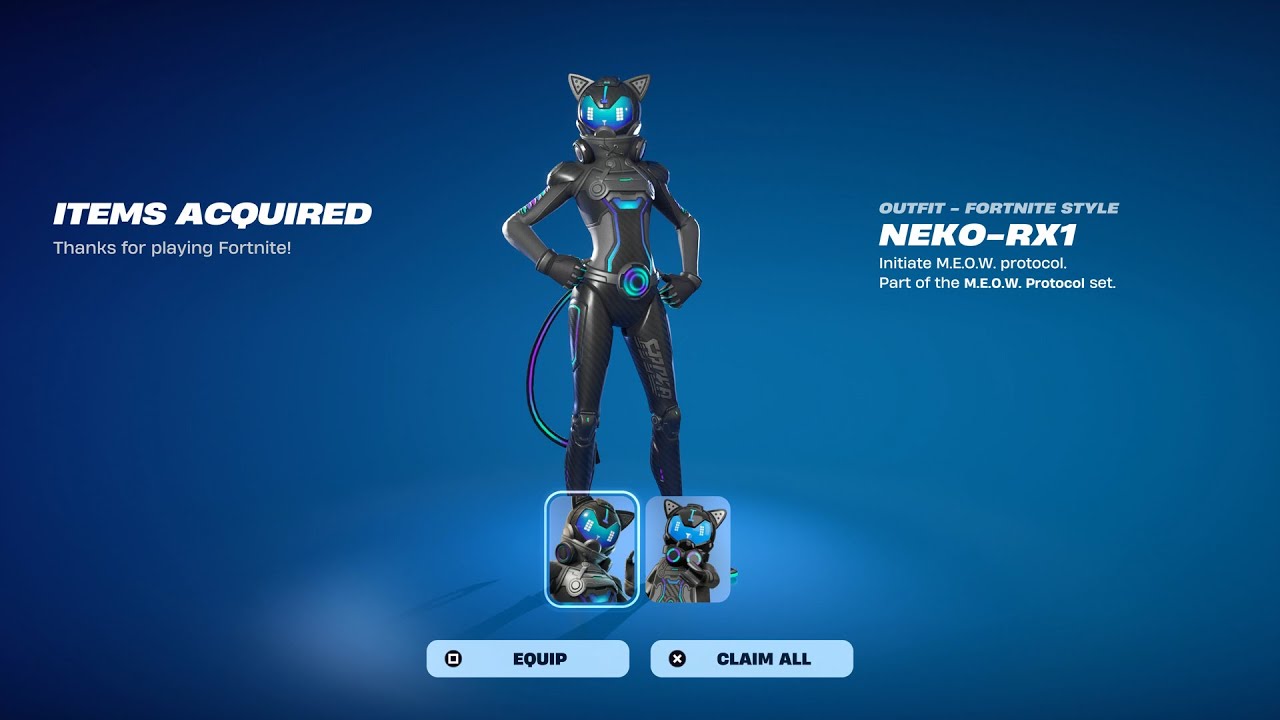 How To Get Neko-RX1 Skin for FREE In Fortnite! (Unlocked LEGO Neko-RX1 ...