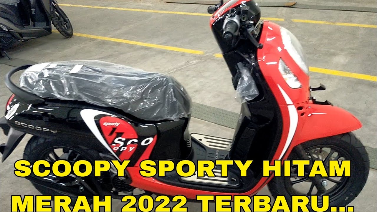 SCOOPY SPORTY HITAM MERAH 2022 TERBARU... - YouTube