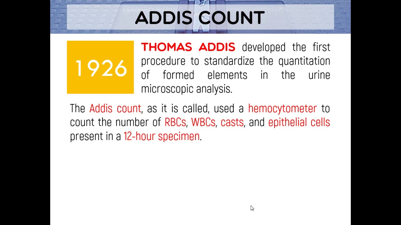 MT Pre Recorded Lectures | MT 35: Quantitative Estimation of Urine ...