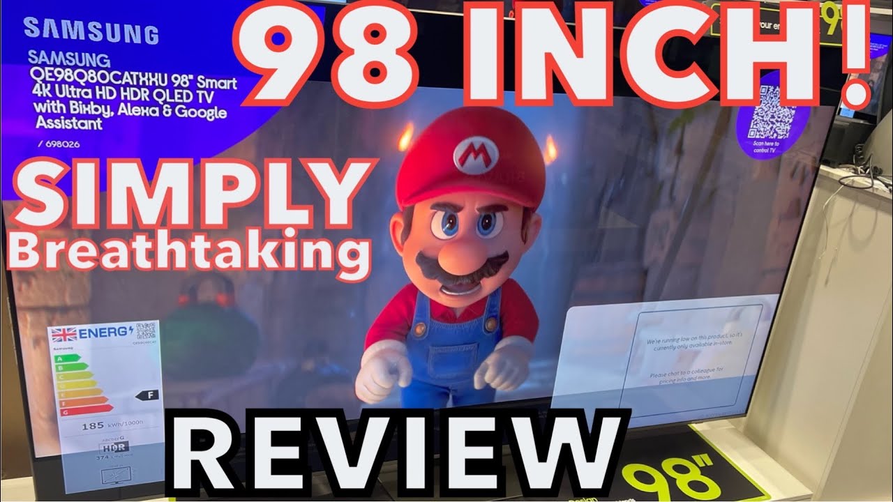 The All New 98" Samsung QE98Q80CATXXU Q80C QLED 4K TV | REVIEW - YouTube