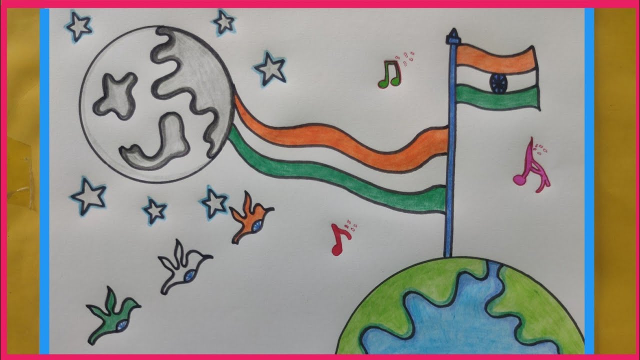 Republic Day Drawing Easy Step By Step // Republic Day Poster Drawing ...