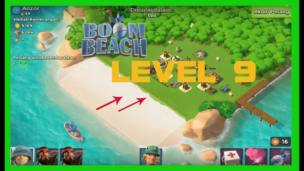 GAME ANDROID | BOOM BEACH LEVEL 09 | EASY STRATEGY FOR WAR - YouTube