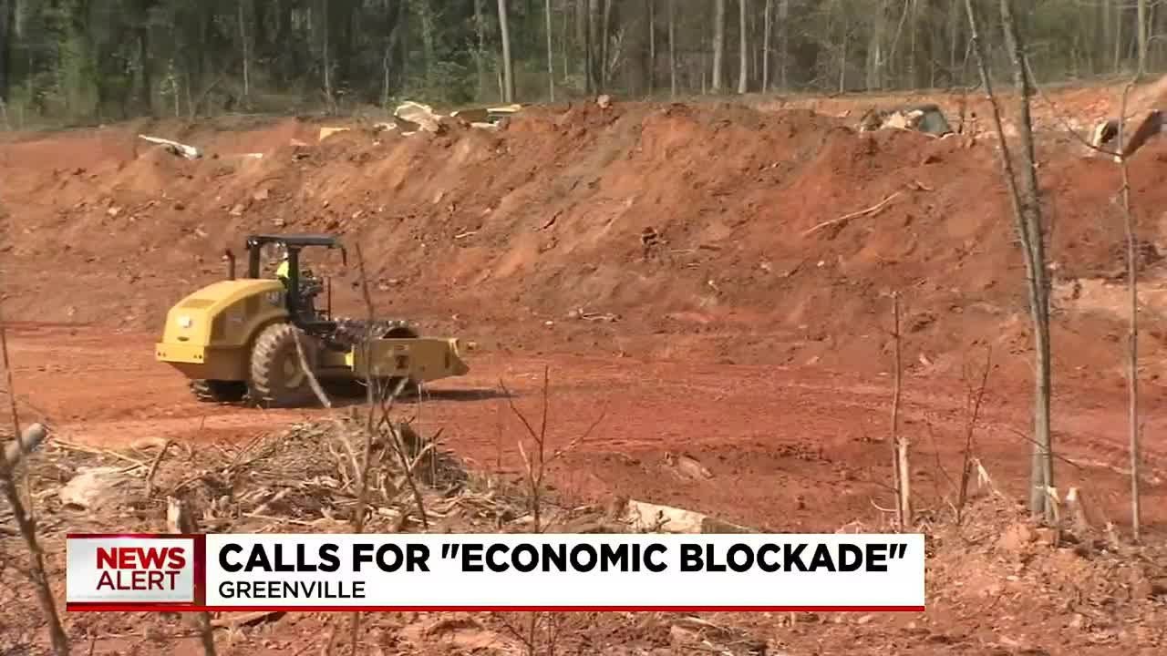 Calls for 'economic blockade' in Greenville - YouTube
