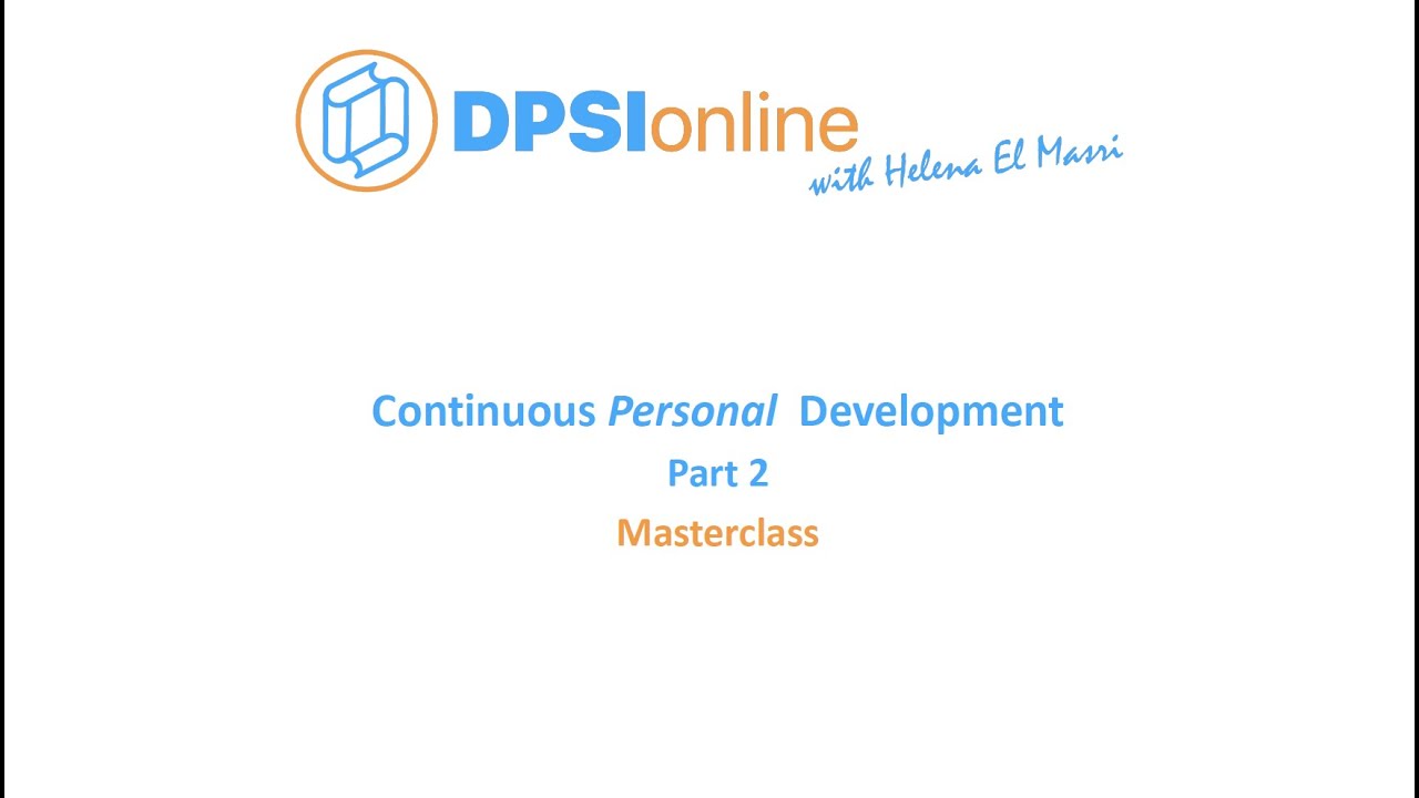 Preview - Continuous Personal Development Part II - YouTube