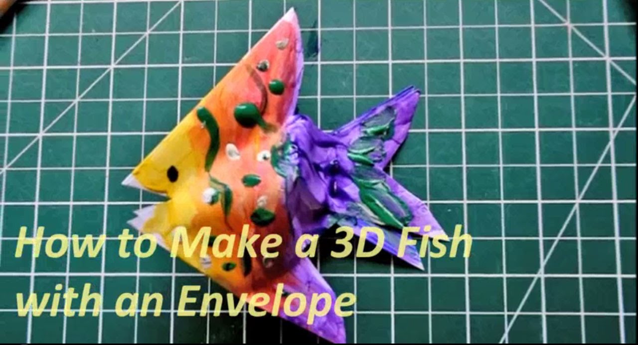 How to Make a 3D Fish with an Envelope/For Chinese New Year/年年有余 - YouTube