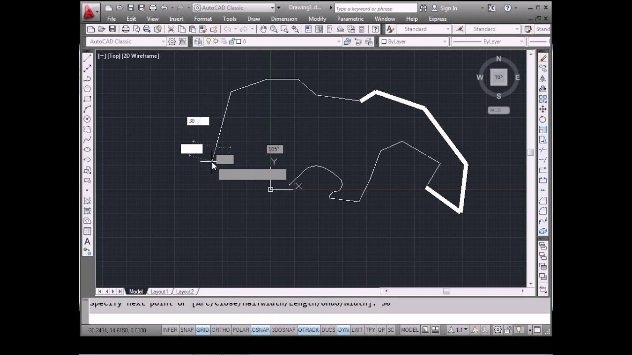How to draw Ray, Constriction line, Polyline, Spline in AutoCAD Hindi ...