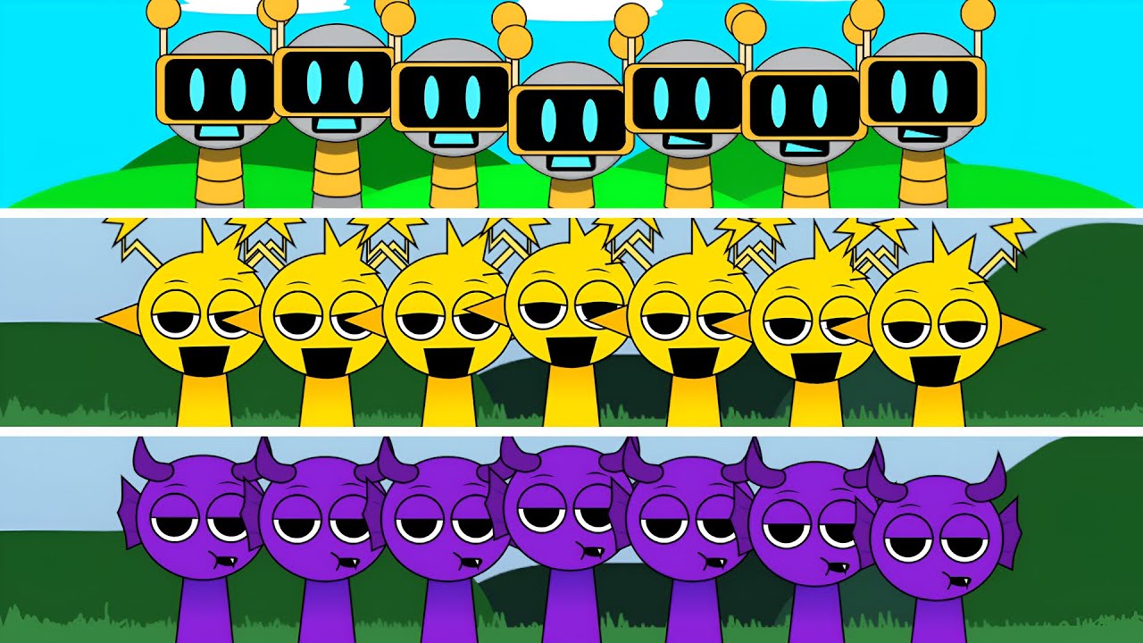 Incredibox Sprunki Fun Bot Vs Simon Vs Durple (All Chaeacters Version ...