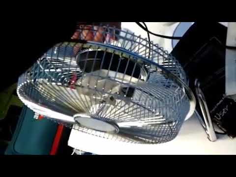 This is my new challenge 9 inch stand desk fan with 3 speed from Argos ...