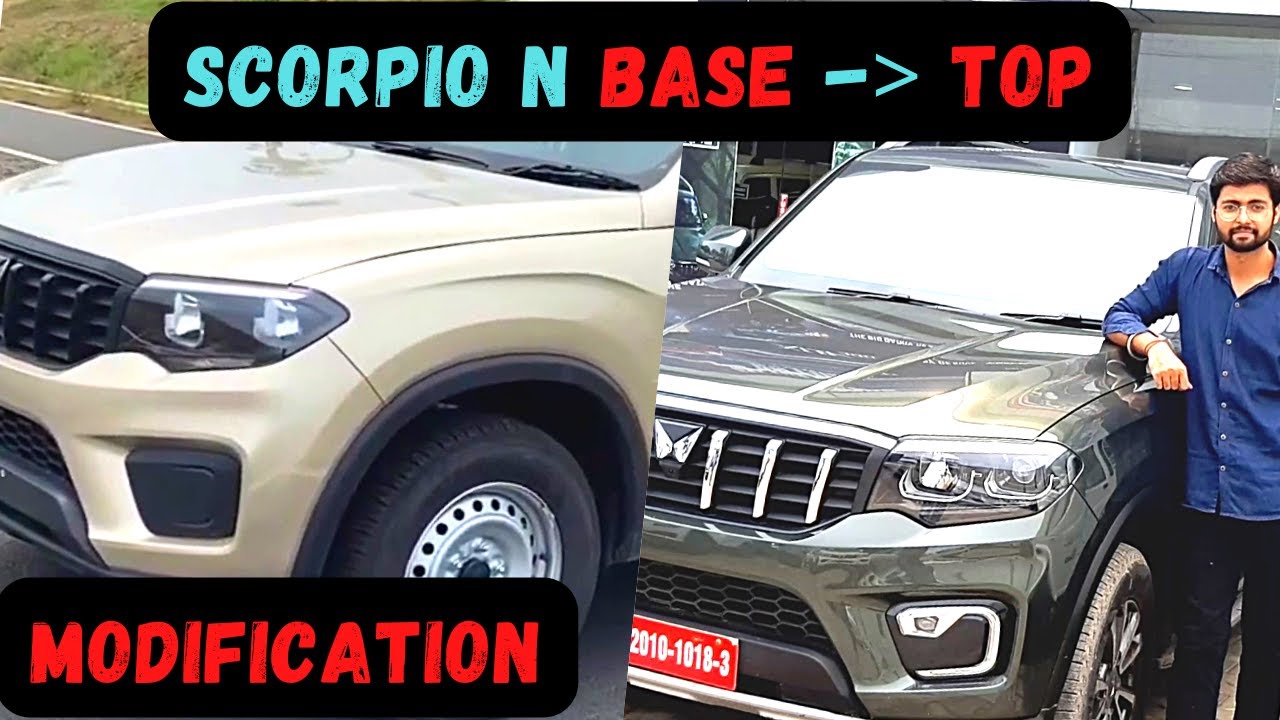 New SCORPIO N MODIFIED Z2 TO Z8 | How to modify SCORPIO N ...
