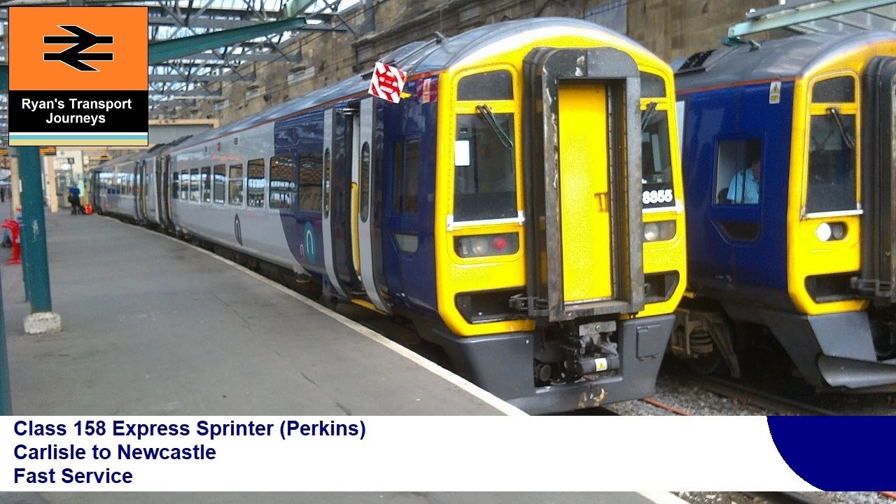 Class 158 Express Sprinter Perkins Carlisle to Newcastle Fast Service ...