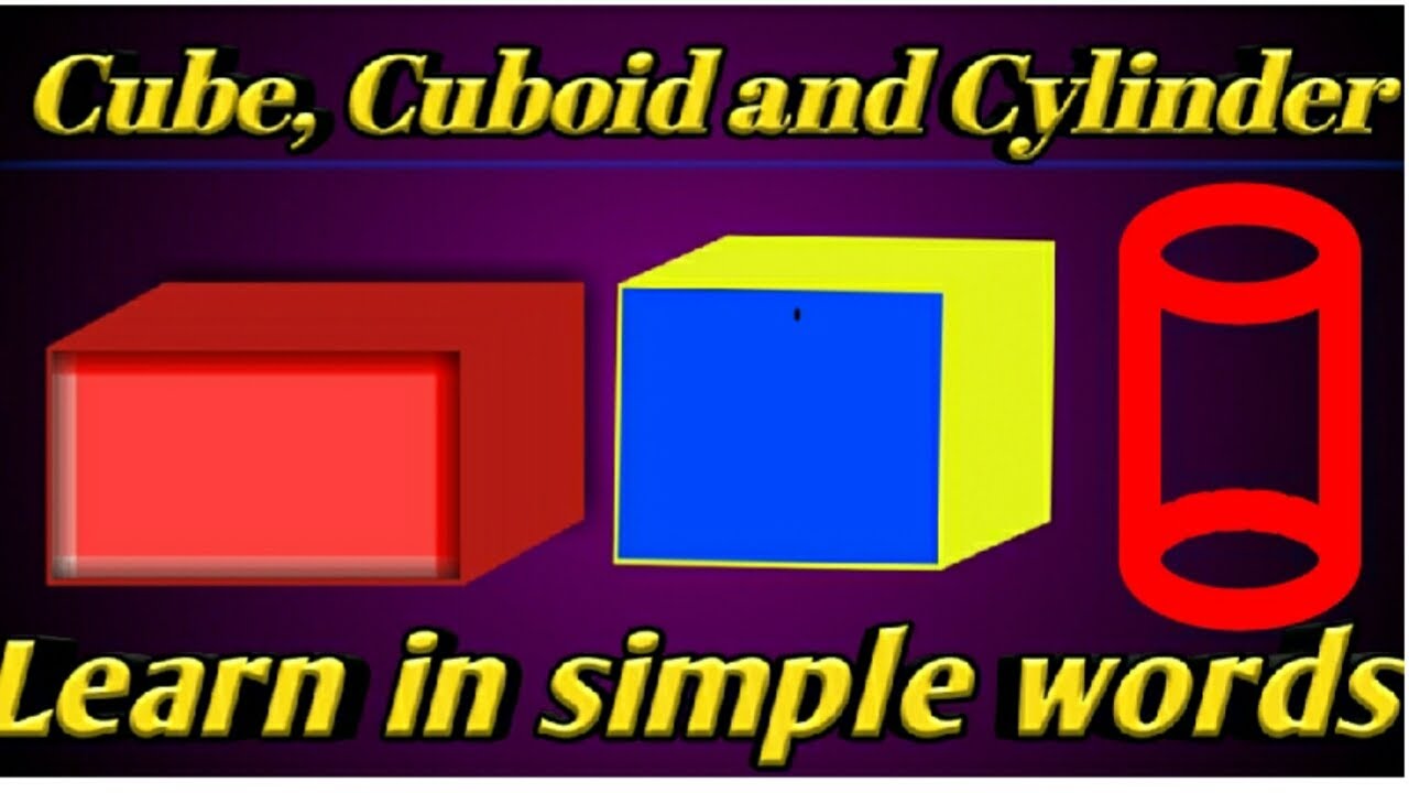 Learn cube and cuboid in simple words। ghan aur ghanabh।।घन और घनाभ ...