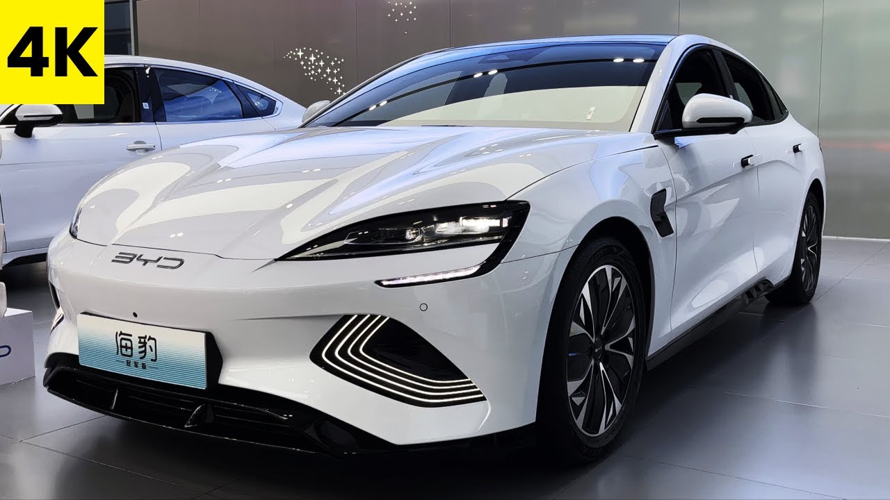 4K 2023 BYD Seal White Interior and Exterior - YouTube