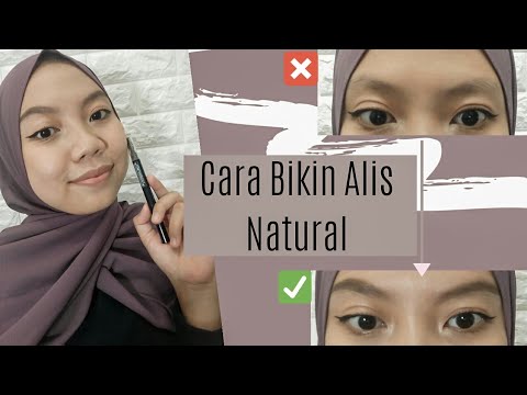 TUTORIAL BIKIN ALIS NATURAL GAMPANG BANGET BUAT PEMULA TANPA CONCEALER ...