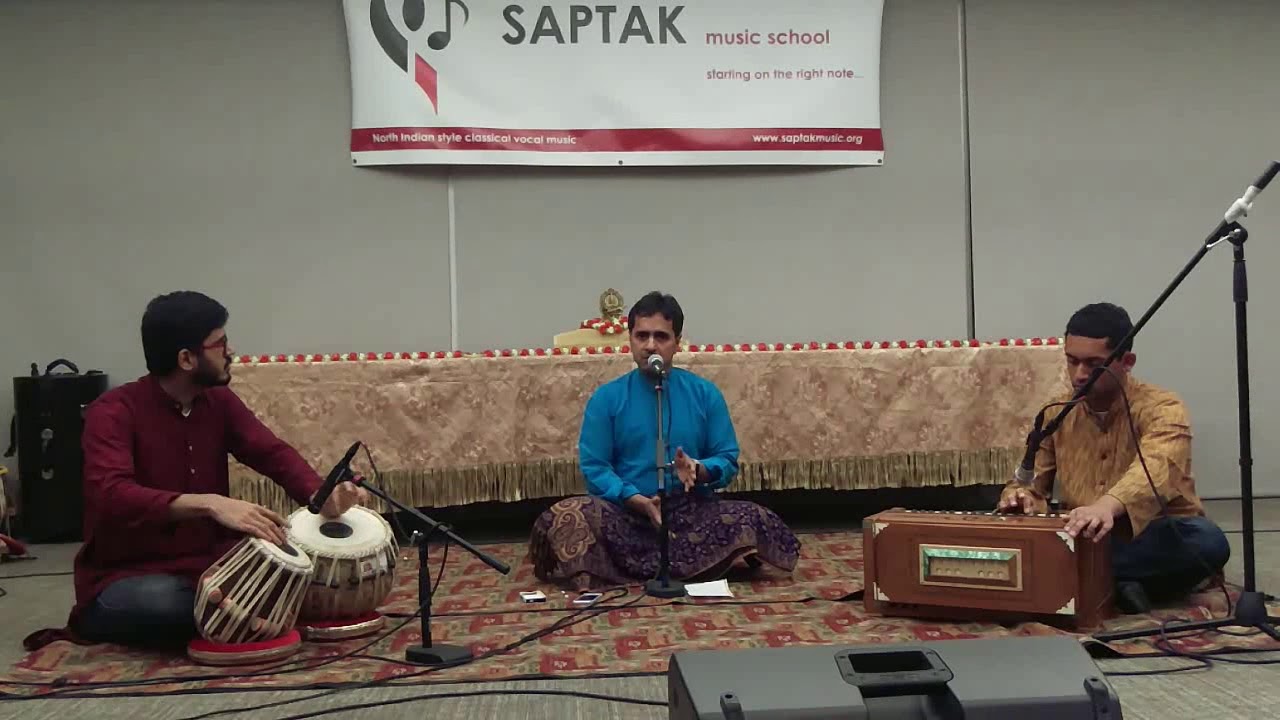 Rahul Limaye singing Raag Darbari Kanada - Saptak Baithak Dec 2017 ...