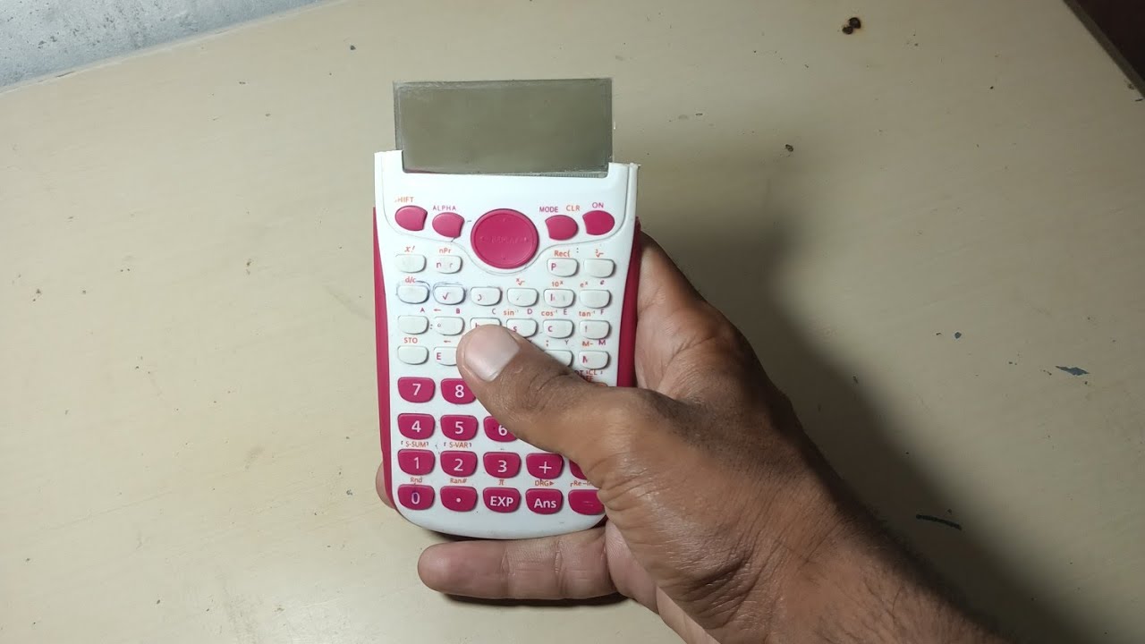 how to make transparent calculator display - YouTube